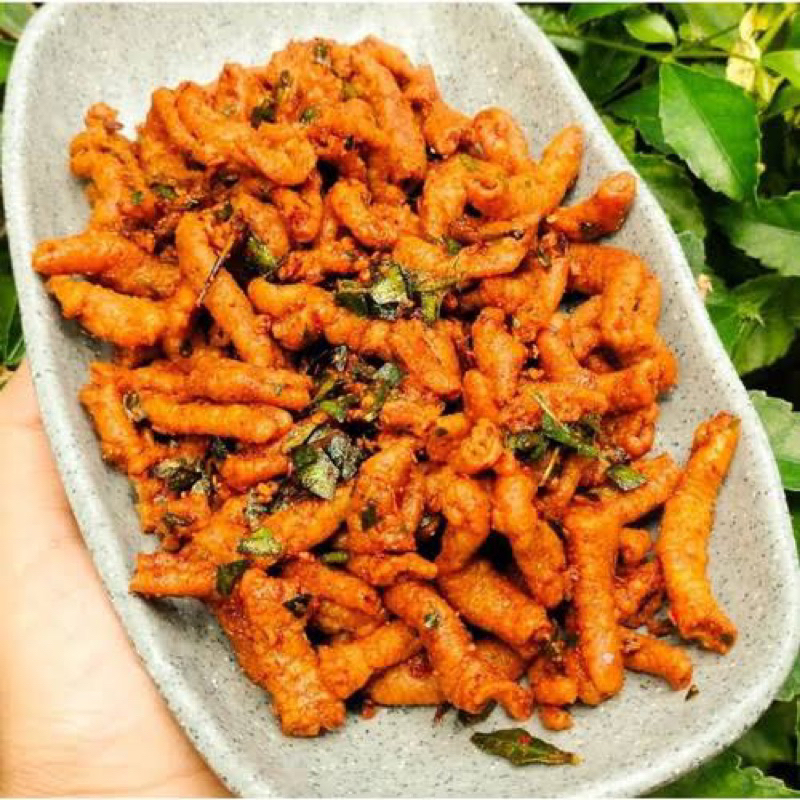 Jual KERIPIK USUS CRISPY 125gr (ORIGINAL / PEDAS DAUN JERUK / BALADO ...