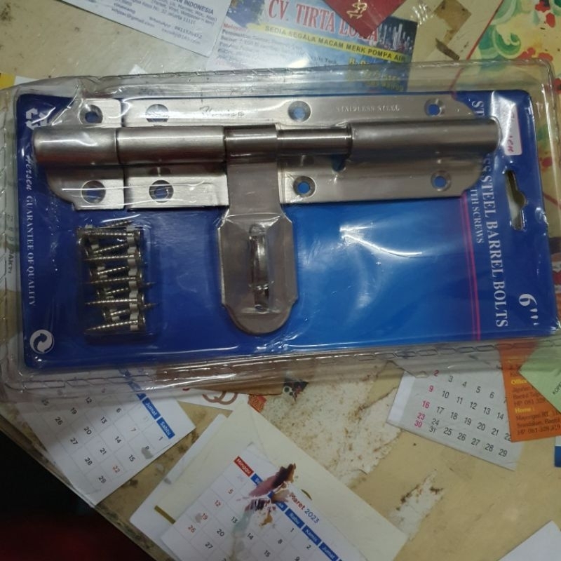 Jual sentekan grendel kancing overpal gembok 6 inch | Shopee Indonesia