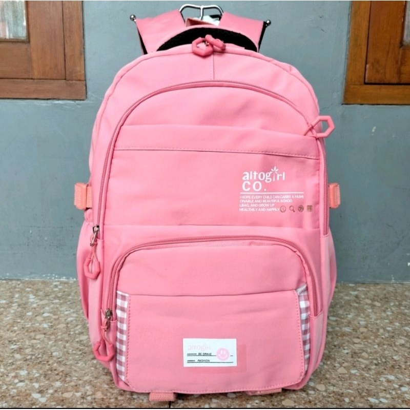Jual Tas alto anak perempuan SD SMP SMA bahan premium - tas backpack ...