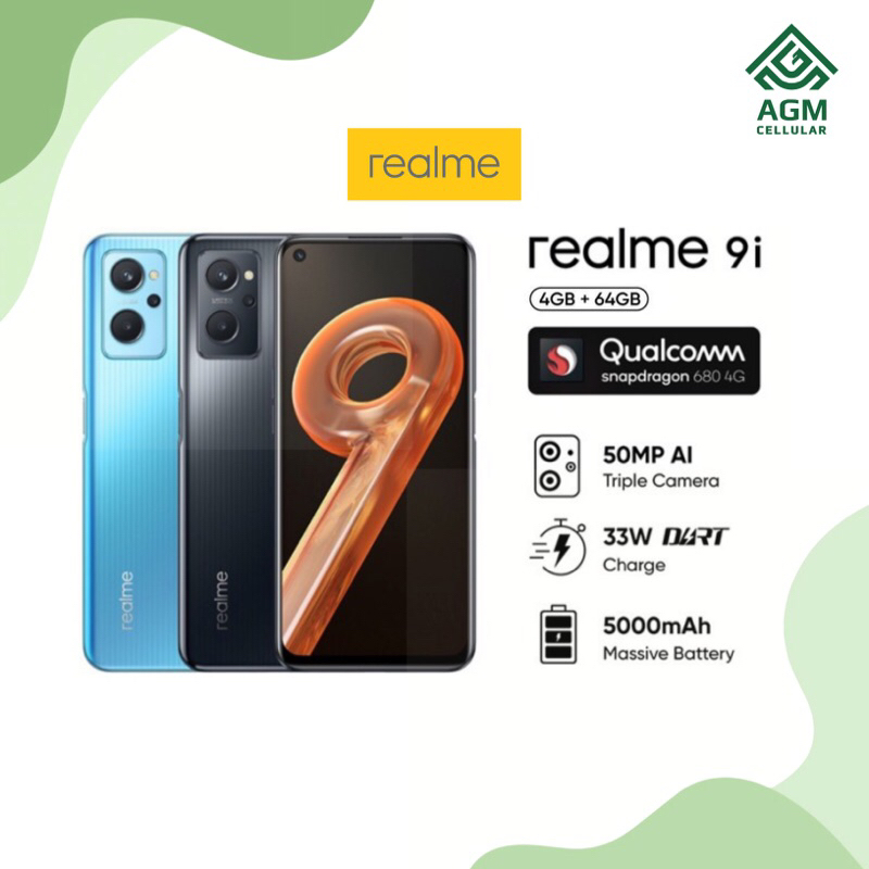 Jual HANDPHONE REALME 9i RAM 4GB/64GB (Blue) | Shopee Indonesia