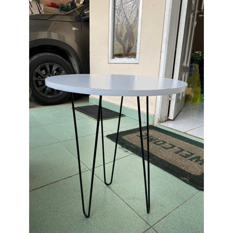 Jual Meja Bulat Sudut Ruang tamu Meja Kecil Taman Ruang Tidur | Shopee ...