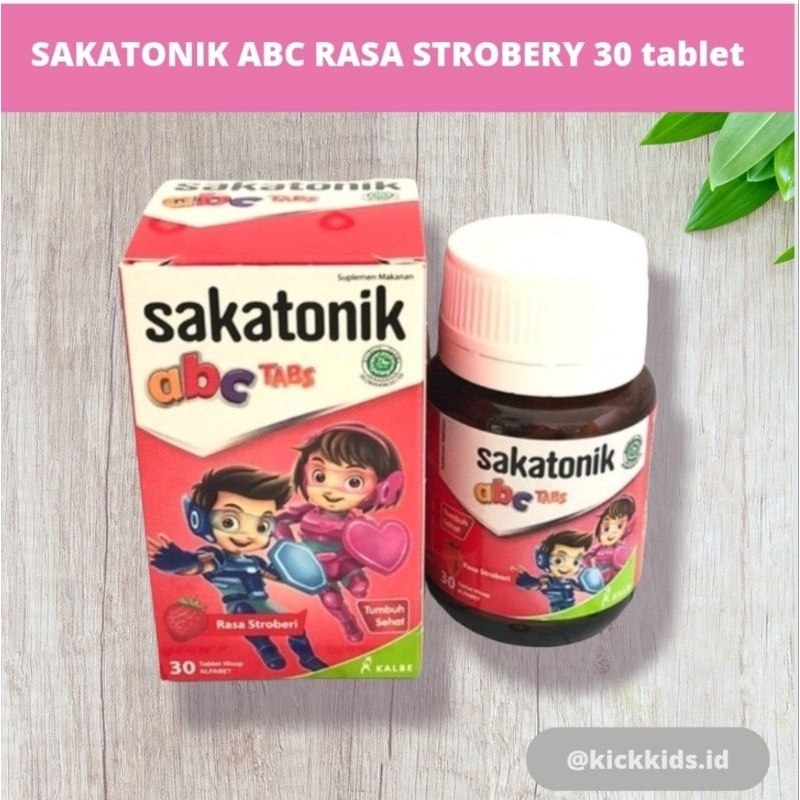 Jual Sakatonik ABC tablet hisap isi 30 tablet rara strawberry/ vitamin ...
