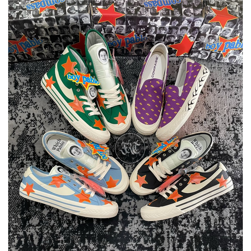 Jual [ORIGINAL 100%] SEPATU COMPASS x BOY PABLO RETROGRADE LOW/HIGH ...