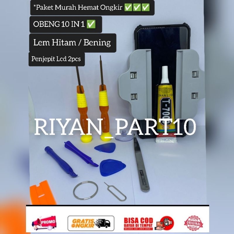 Jual Obeng Fulset Handphone isi 10 in 1 + Lem B7000 15ML | Obeng 8 in 1 + Lem T7000 15ml ...