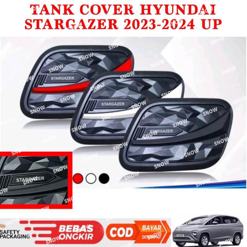 Jual Tank Cover Hyundai Stargazer 2022 2023 2024 List Hitam Merah Putih ...