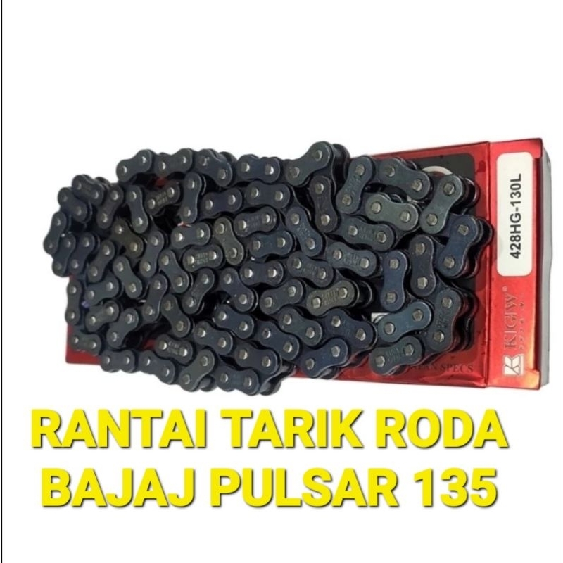 Jual RANTAI GEAR TARIK RODA BELAKANG BAJAJ PULSAR 135 LS (428HG-130L ...