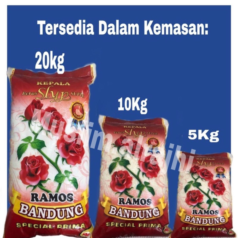 Jual Beras ramos bandung Premium 100% Asli 5kg,10kg dan 20kg | Shopee ...