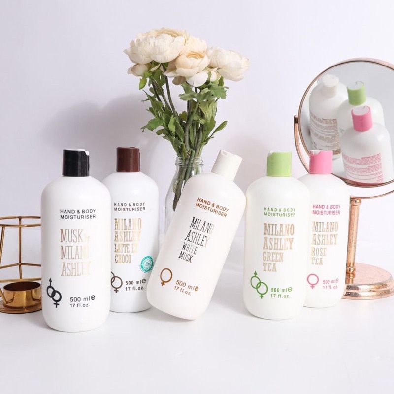 Jual MILANO ASHLEY Hand & Body Lotion Moisturiser 500ml Original BPOM ...