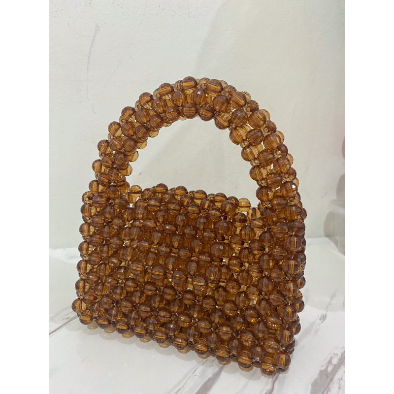 Jual Pearl Bag / Beads Bag / Tas Manik / Beaded Bag / Clucth Beads Bag ...