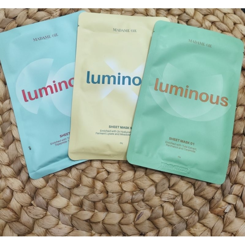 Jual MADAM GIE LUMINOUS SHEET MASK | Shopee Indonesia