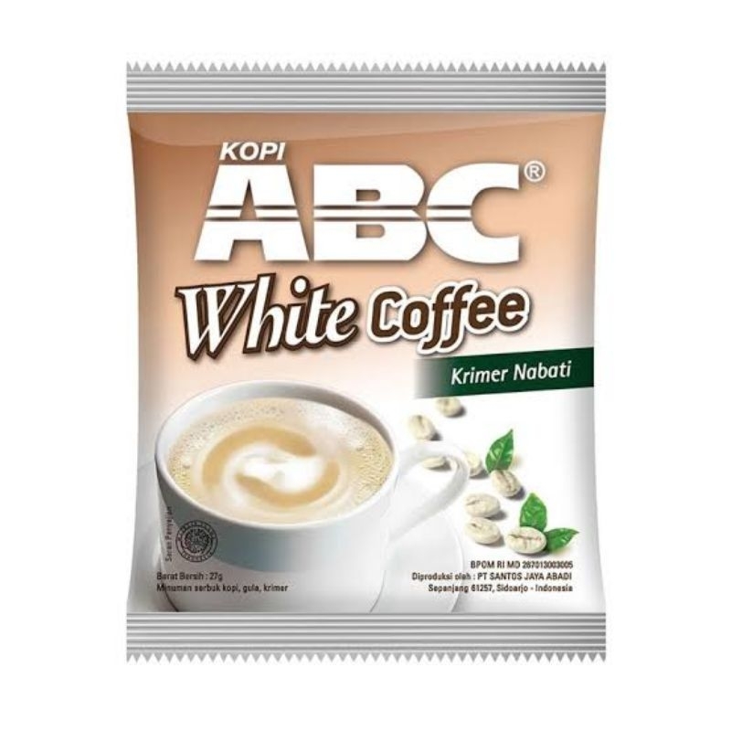 Jual kopi abc susu white coffee krimer nabati 27gram renceng renteng ...