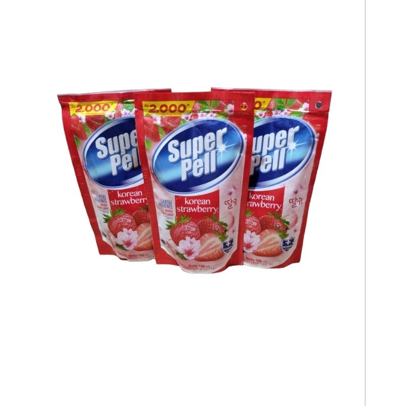 Jual super pell Korean strawberry 100ml | Shopee Indonesia