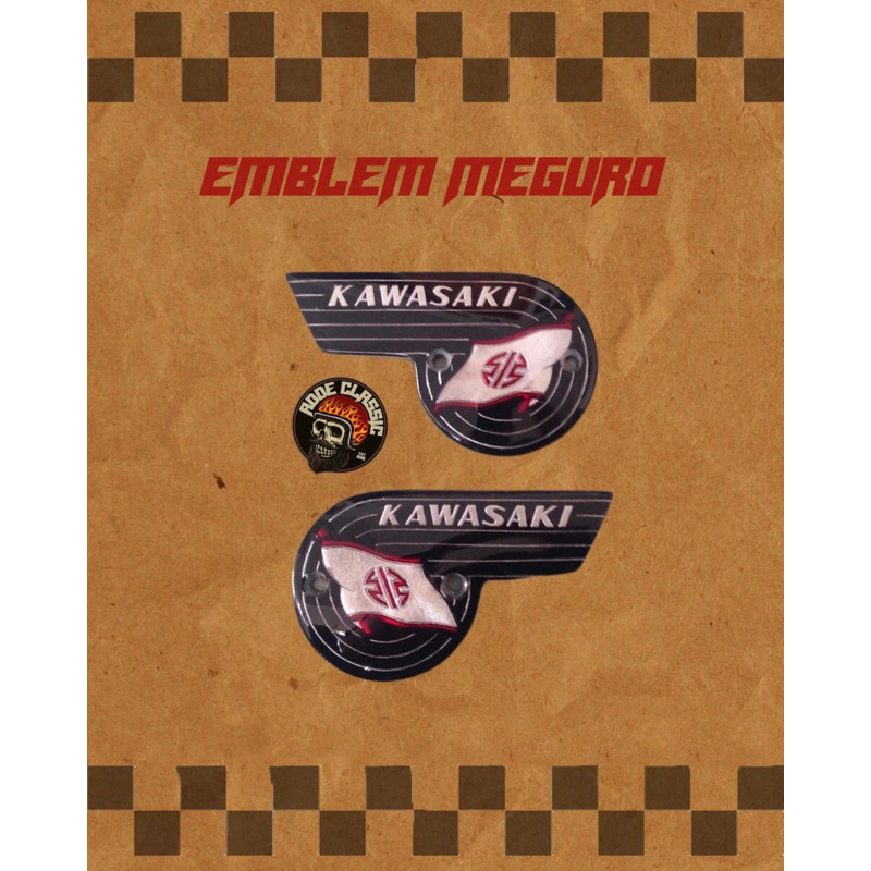 Jual emblem logo tangki kawasaki meguro | Shopee Indonesia