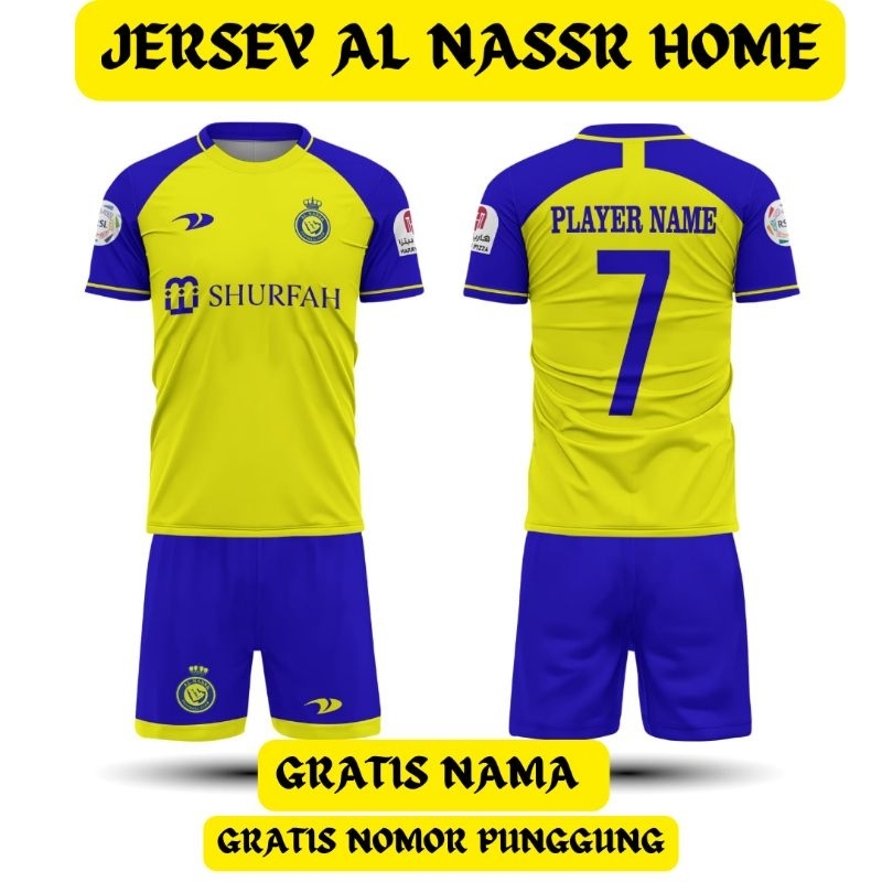 Jual Jersey Stelan Baju Celana Al Nassr Home Klub Ronaldo Full