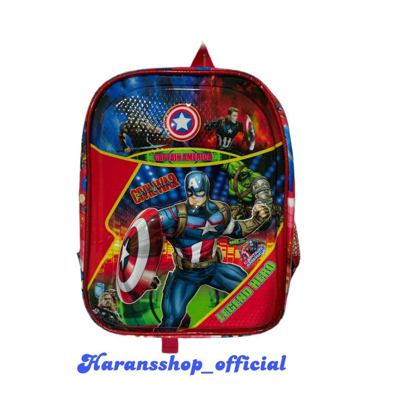 Jual Tas Ransel Sekolah - Tas Ransel Anak Sekolah TK SD Captain America Termurah - HARANSSHOP ...
