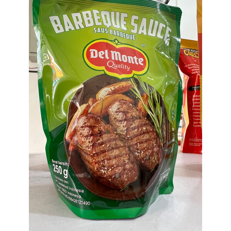 Jual Saus BBQ barbeque delmonte 250 gram bbq pouch del monte sauce ...