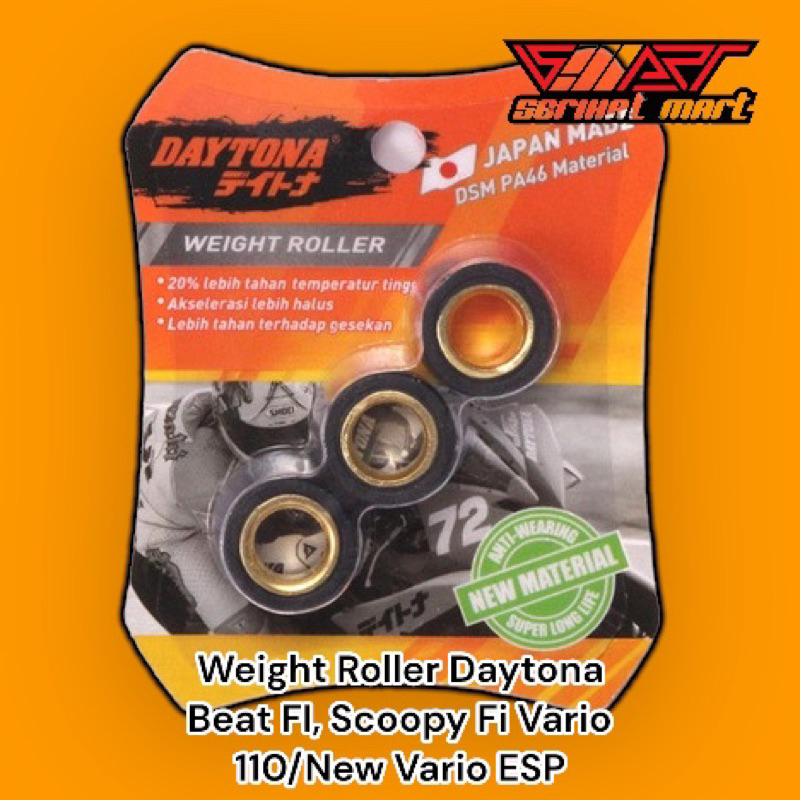 Jual ROLLER DAYTONA RACING Beat FI, Scoopy Fi Vario 110/New Vario ESP ...