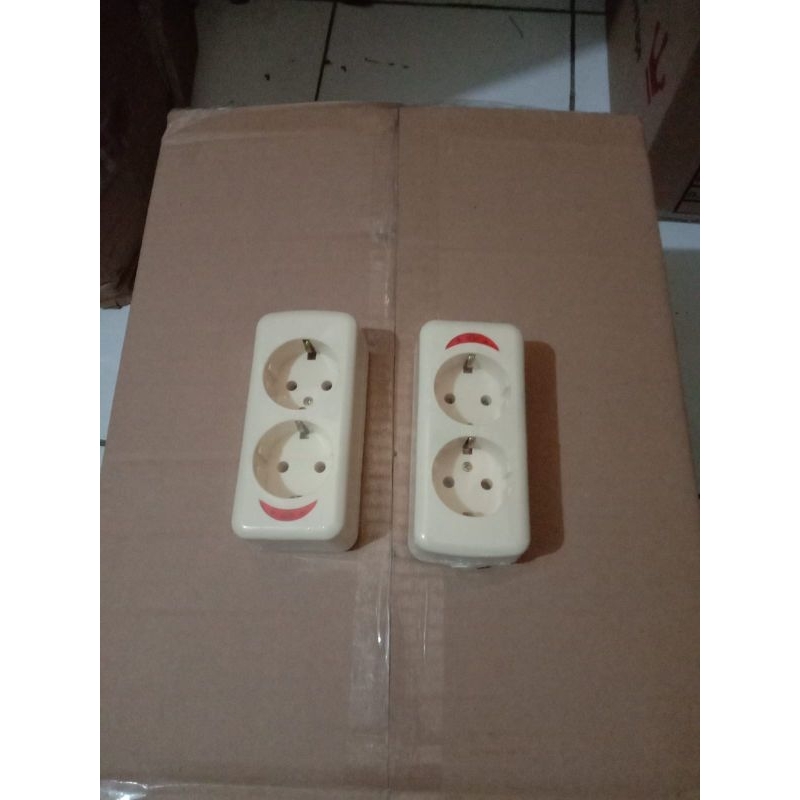 Jual terminal listrik 2 lubang cekung tembaga colokan listrik barang ...