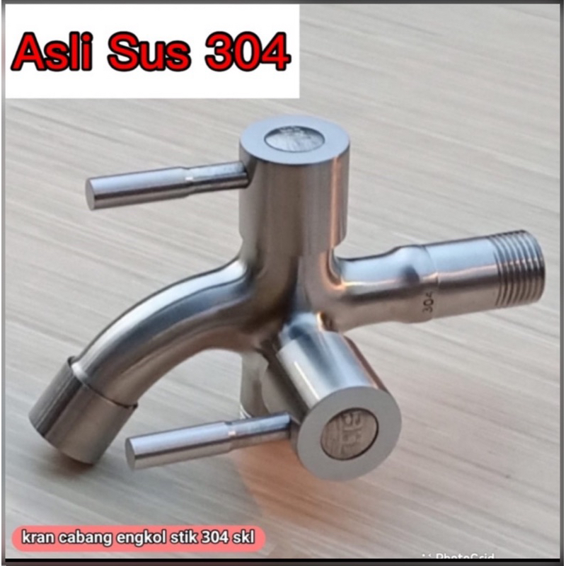 Jual PROMO KERAN KRAN SHOWER 1/2 INCH STAINLESS SUS 304 ANTI KARAT Kran cabang stanlis sus 304 ...