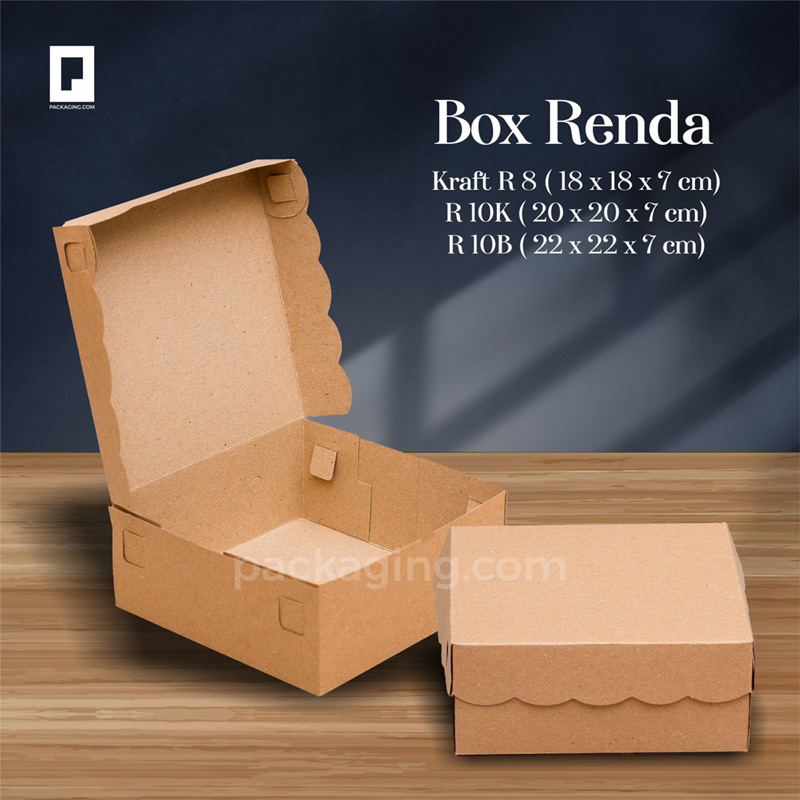 Jual Dus Nasi Kraft/Kardus Kraft/Box Nasi Kraft R8/uk 18x18x7 | Shopee ...