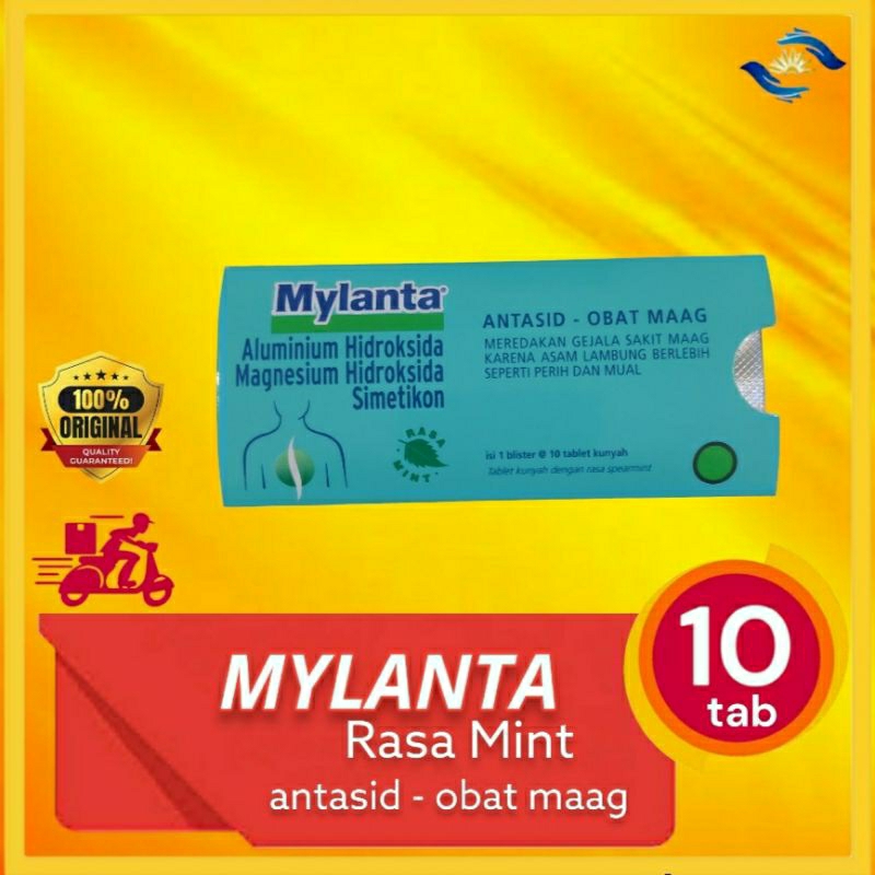 Jual Mylanta blister10tab - antasid - obat maag rasa mint | Shopee ...