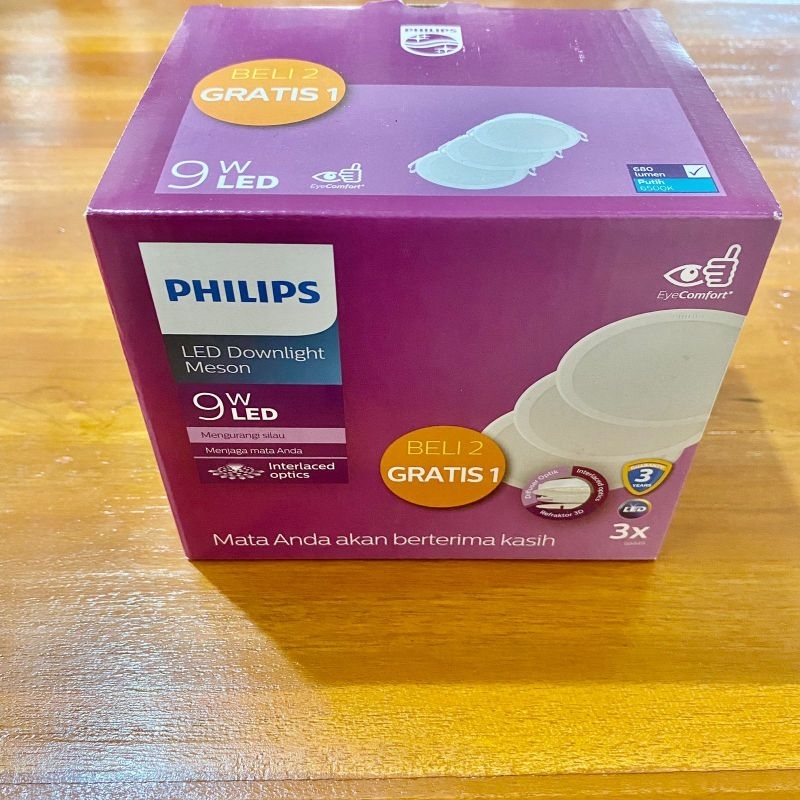 Jual Paket Lampu LED Downlight PHILIPS Meson 9 Watt 9w IB Inbow Tanam | Shopee Indonesia