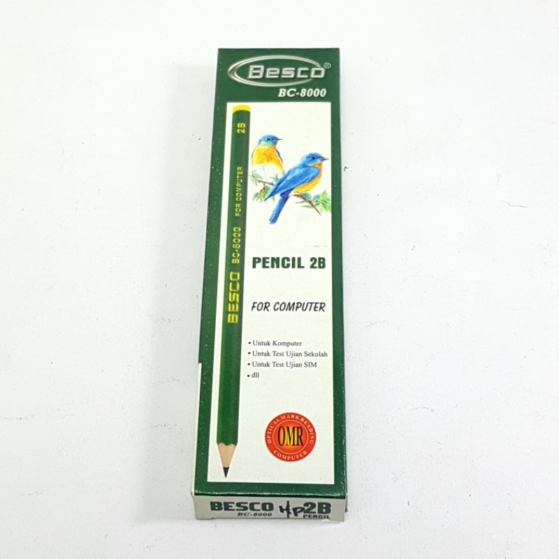 Jual Pensil 2B Besco Hijau / Pensil Komputer Besco 2B BC-8000 | Shopee ...