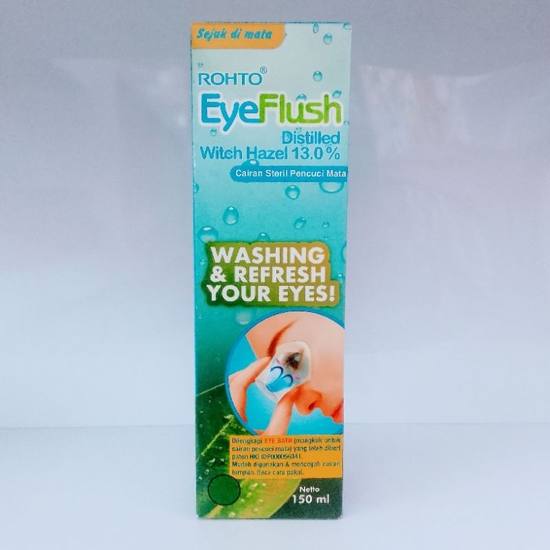 Jual ROHTO Eye Flush 150ml - Cairan Steril Pencuci Mata | Shopee Indonesia