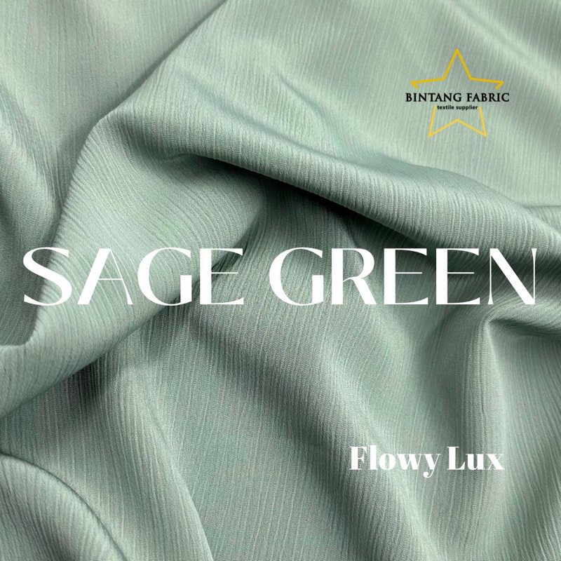 Jual Bahan Kain Flowy Lux Youryu Crinkle Airflow 0,5 meter | Shopee ...