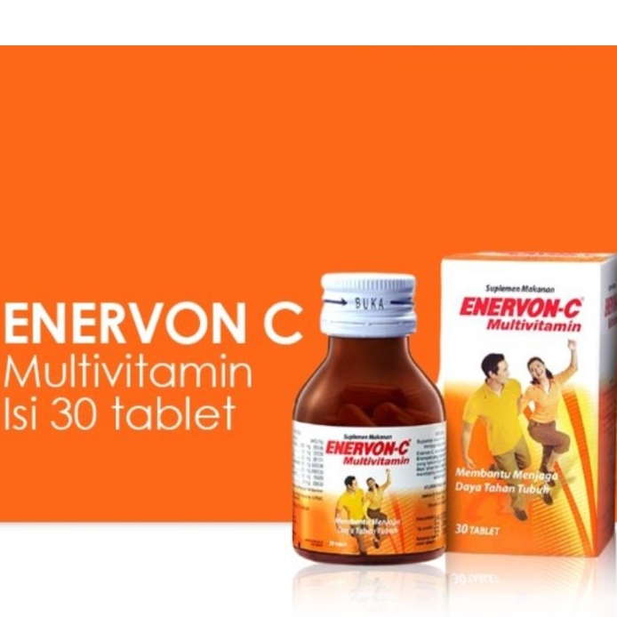 Jual Enervon-C / Enervon C Botol 30 Tablet - Multivitamin Vitamin C & B ...