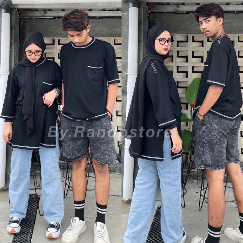 Jual DRESS KAOS PASANGAN KASUAL OVERDECK /BAJU PASANGAN/BAJU COUPLE ...