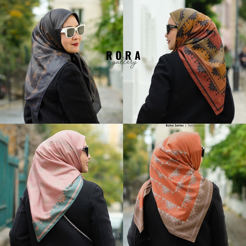 Jual Deenay BOHO SERIES | BROWN NAVY PINK TERACOTA | HIJAB VOAL SEGI ...