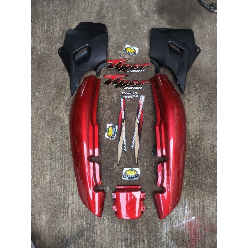 Jual FULL BODY SET TILAS TIGER LAWAS WARNA MERAH STRIPING TILAS TUTUP ...