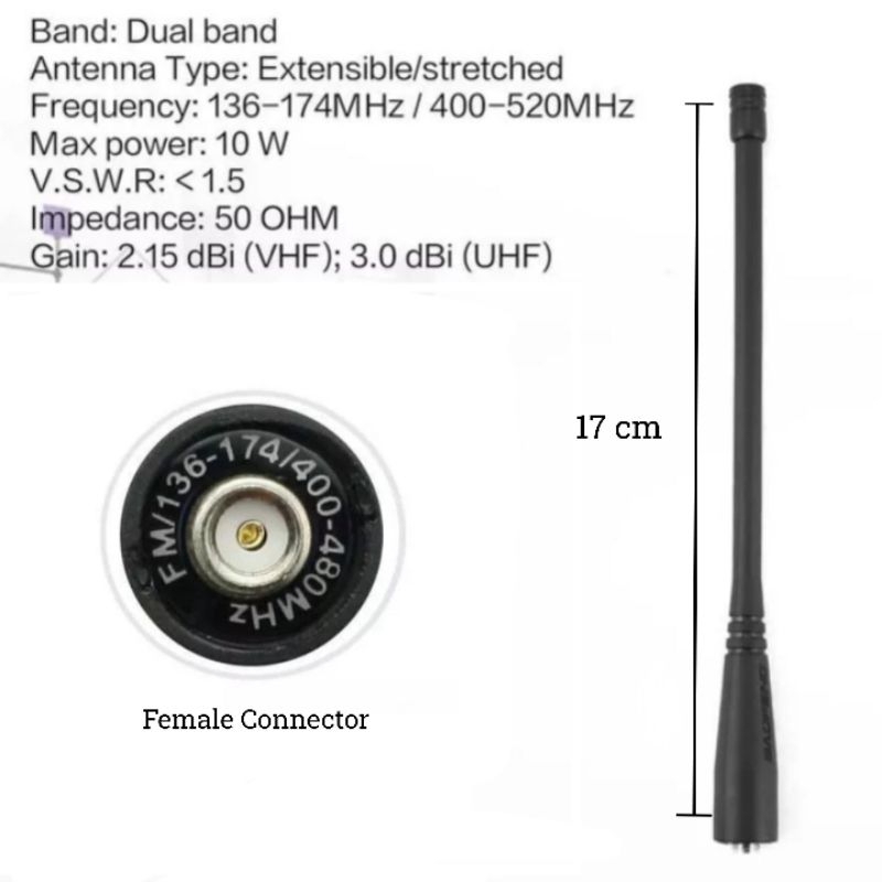 Jual Antena HT Standar / standart Dual band untuk HT UV-5r UV-82 UV-6r ... Jual Antena HT Standar / standart Dual band untuk HT UV-5r UV-82 UV-6r ...