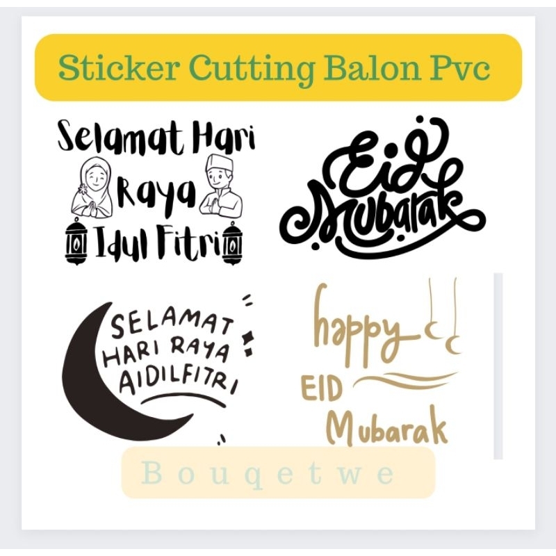 Jual STICKER CUTTING BUKET BALON PVC STICKER BALON | Shopee Indonesia
