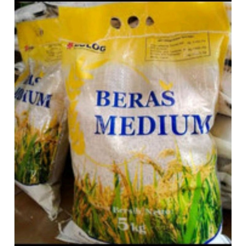 Jual Beras medium 5 kg | Shopee Indonesia