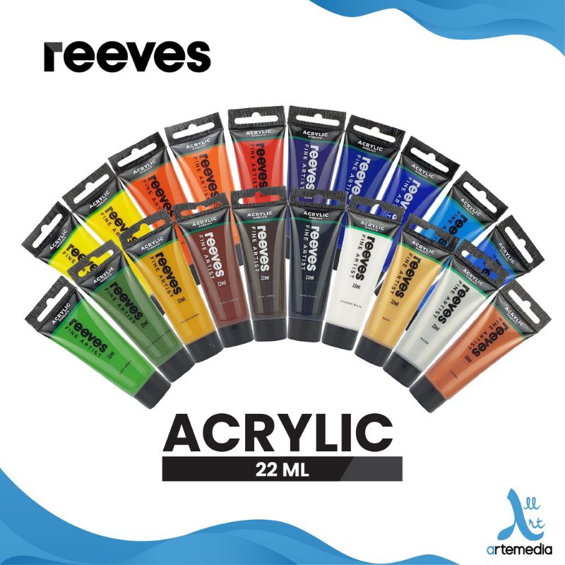 Jual REEVES ARTIST ACRYLIC COLOR PAINT CAT AKRILIK TUBE 22ML | Shopee ...