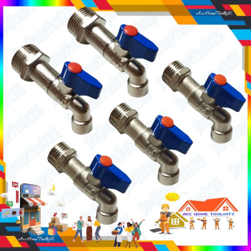 Jual KRAN BESI BABET BIRU 1/2 " 3/4 " KERAN AIR TEMBOK TAMAN MODEL ONDA | Shopee Indonesia