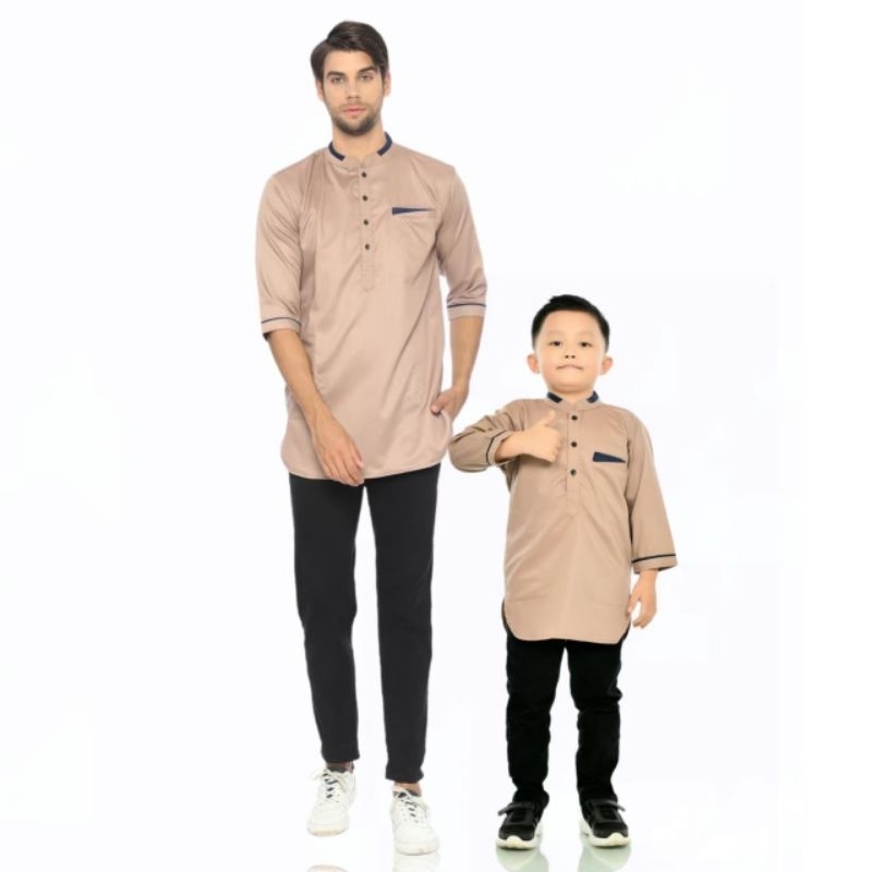 Jual Baju Koko Kurta Pakistan Couple Ayah Dan Anak Laki Laki Lengan Panjang Terbaru Original ...