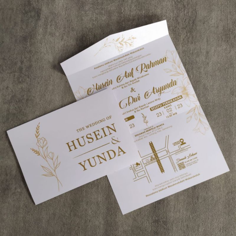 Jual Undangan Pernikahan Semi Amplop (Softcover) Bahan Kertas Jasmine ...