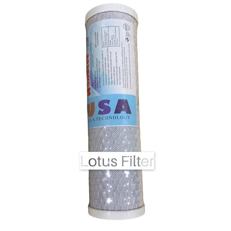 Jual CTO Carbon Block 10” Nanotec / Cartridge Filter Air Karbon Jaring ...