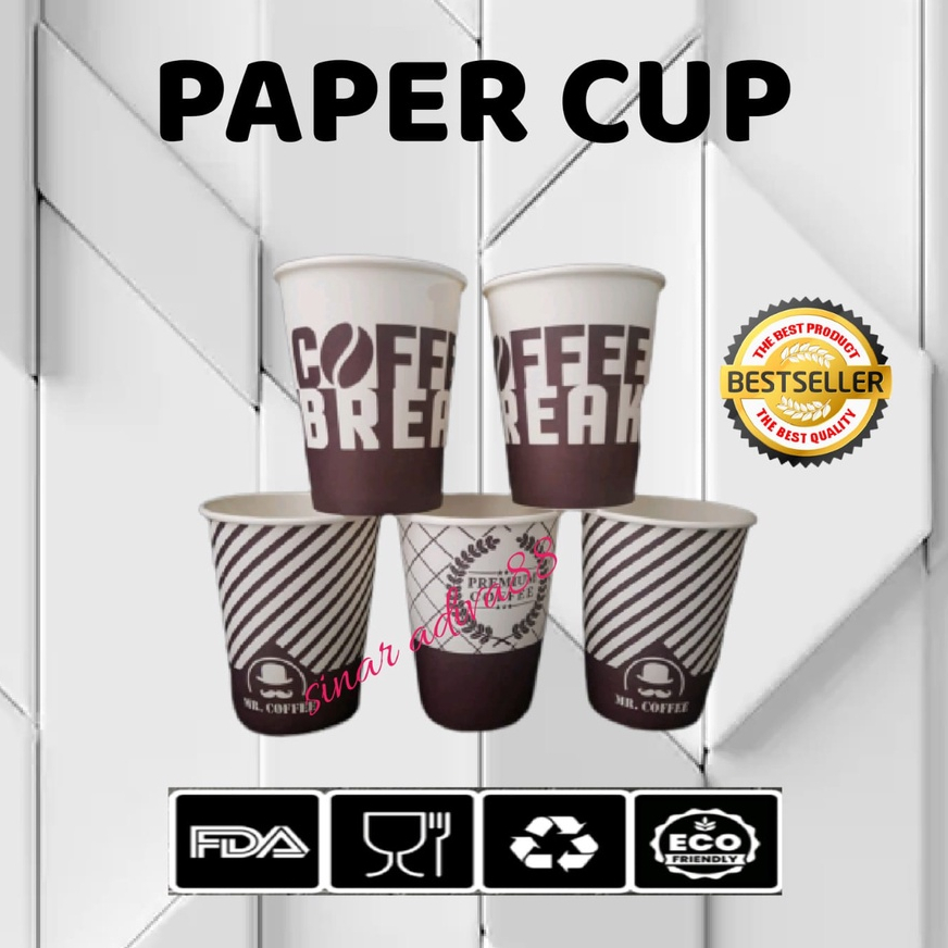 Jual Paper Cup 6,5 Oz, 8 Oz, 9 Oz / Gelas Kertas / Gelas Kopi | Shopee Indonesia
