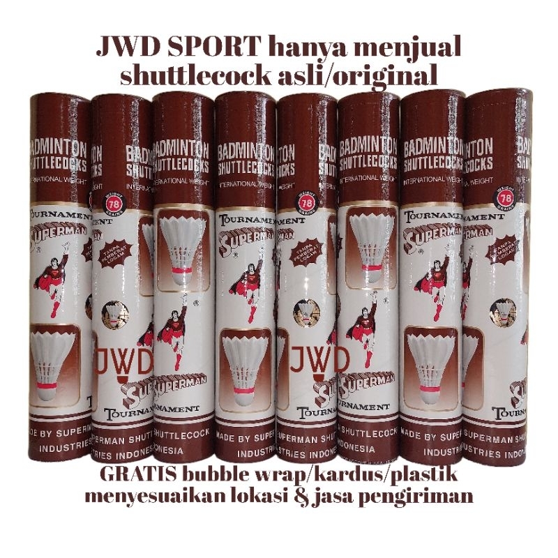 Jual Shuttlecock Superman Coklat Original isi 12 per Slop | Kok ...