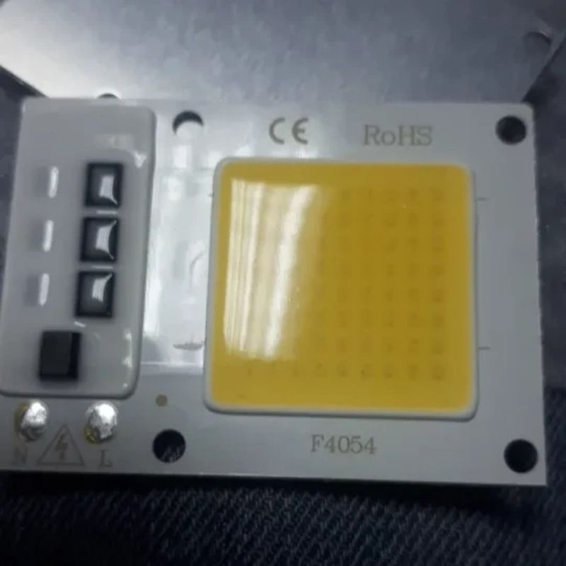 Jual LED HPL COB 220V AC 50Watt Cold White Warm White Suku cadang Lampu ...