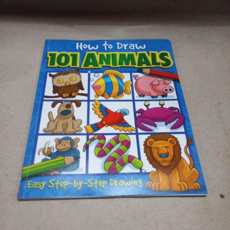 Jual Buku Anak Impor - How to Draw 101 Animals (Easy Step-by-Step ...
