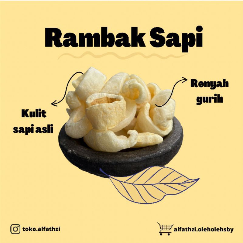 Jual Oleh-Oleh Surabaya Krupuk Rambak Sapi Asli 250gr | Shopee Indonesia