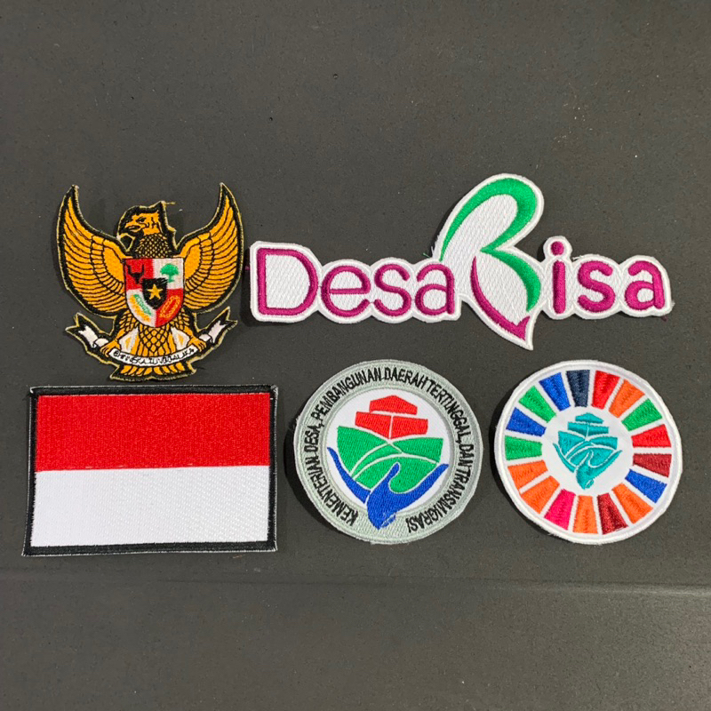 Jual BORDIR LOGO SDGS DESA BISA BEDGE SDGS DESA BISA PATCH EMBELM BET ...