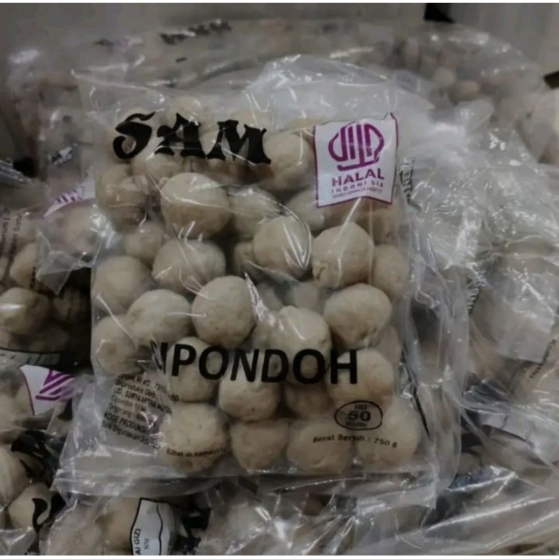 Jual Bakso Baso Sapi Sam Cipondoh isi 50 butir | Shopee Indonesia