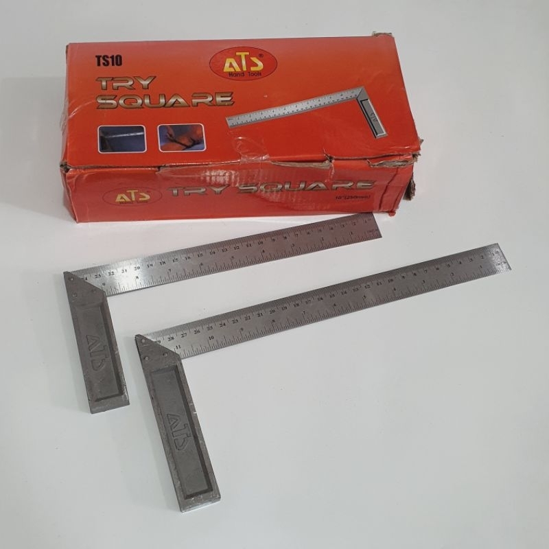 Jual Siku tukang ATS , penggaris tukang 10 / 12 inch | Shopee Indonesia