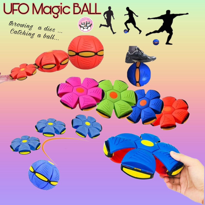 Jual Mainan Bola Magic UFO Bola terbang injak lempar mainan anak viral ...